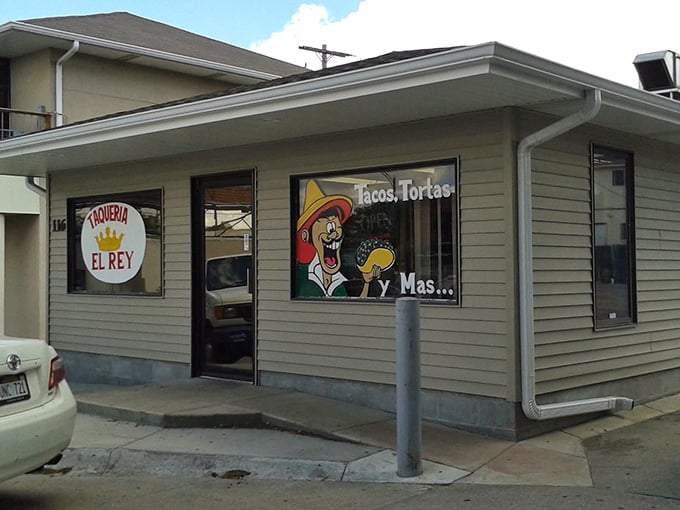 The unassuming exterior of Taqueria El Rey might not stop traffic, but locals know this modest storefront houses culinary treasures worth the journey.