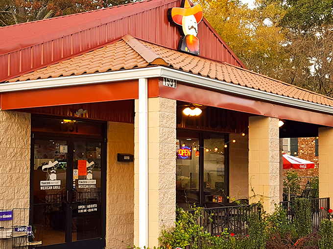 A welcoming oasis under terracotta tiles, Tacos Nayarit's patio invites you to slow down and savor authentic Mexican flavors in Columbia's bustling landscape.