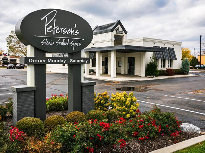 Peterson's exterior hides its culinary treasures like a poker player with four aces&mdash;confident, understated, and ready to deliver when it counts.