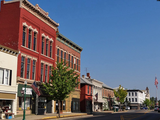 Urbana's historic downtown looks like it was plucked straight from a Norman Rockwell painting, with red brick buildings standing sentinel against Ohio's brilliant blue skies.