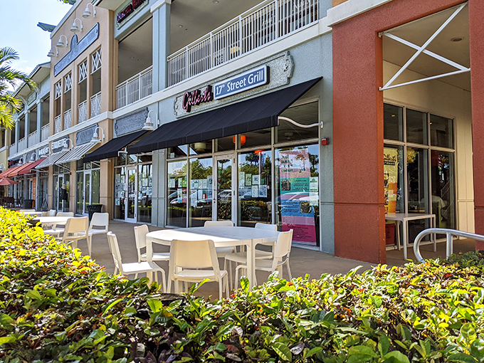 The neon glow of Gilbert's sign beckons hungry travelers like a culinary lighthouse in a sea of chain restaurants.
