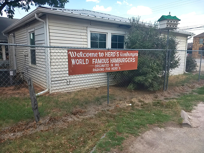 The unassuming exterior of Herd's Burgers proves once again that the best food often hides in the most modest packages. World famous? You bet.