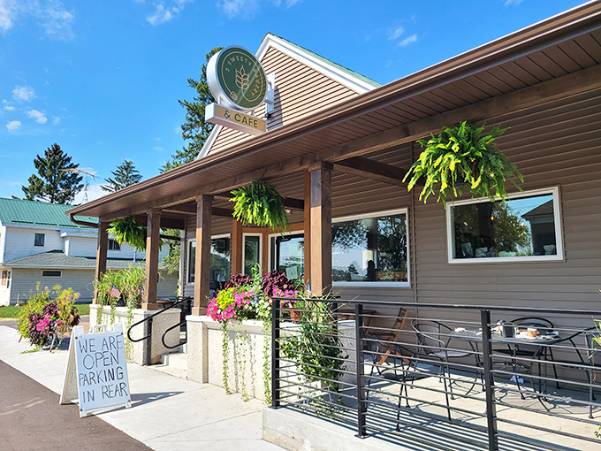 Small-town charm with big-time flavor potential. The welcoming porch and hanging plants at 3 Sweets practically whisper, "Come in, we've got cheesecake."