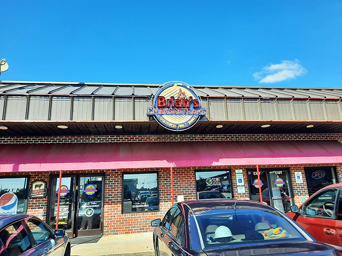 The bright pink awning of Brian's Cheesesteaks stands out like a beacon of hope for the sandwich-deprived in Rocky Mount.