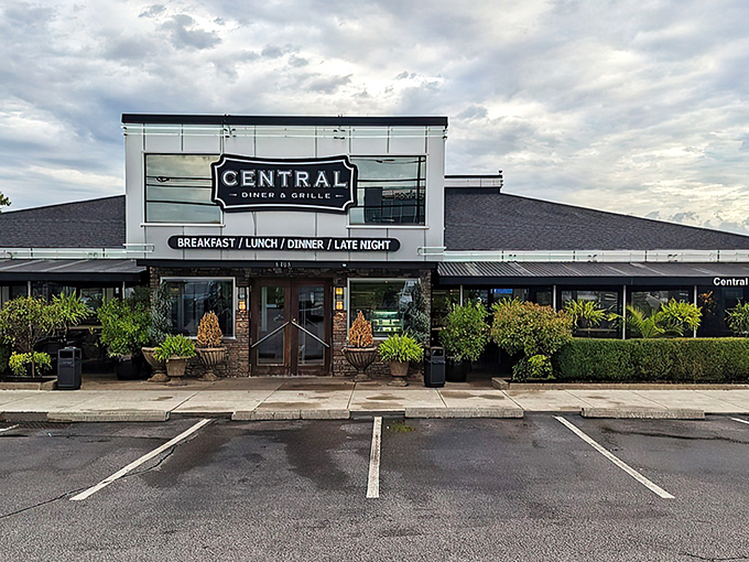 The gleaming facade of Central Diner & Grille stands ready to welcome hungry Pittsburgh pilgrims at any hour. This isn't your grandmother's diner&mdash;though she'd absolutely love it.