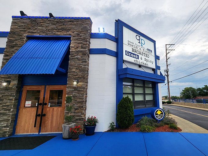 Blue awnings and bold signage announce QP's presence like a Mediterranean beacon in suburban Illinois. Greek tacos? Greek burritos? My curiosity is officially piqued.