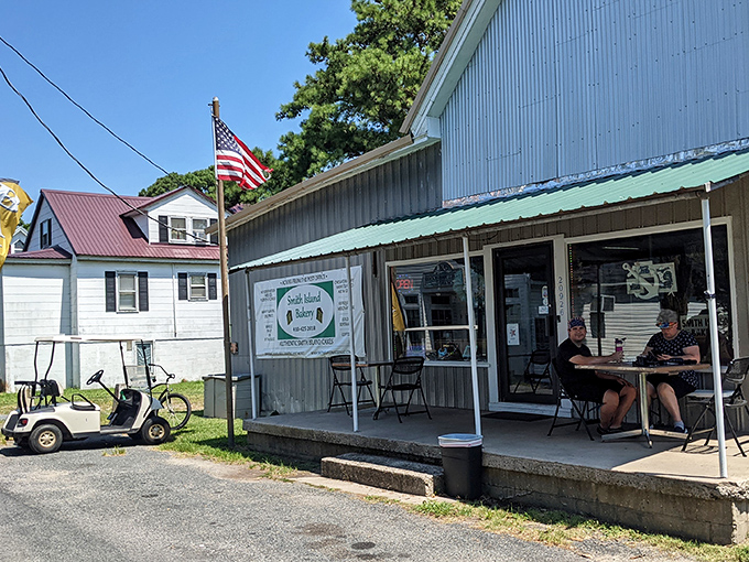 The unassuming exterior of Smith Island Bakery stands like a humble guardian of culinary tradition, where Maryland's official state dessert awaits the adventurous traveler.