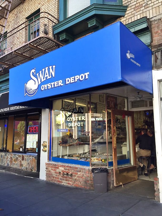 That iconic blue awning on Polk Street isn't just a landmark&mdash;it's a beacon for seafood lovers who know the best things come in small packages.