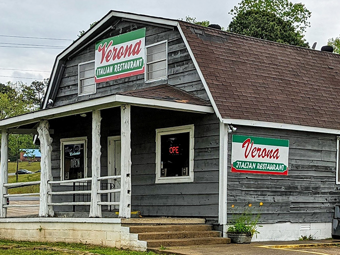 The unassuming exterior of Verona Italian Restaurant might fool you, but as my grandmother always said, "Never judge a pasta place by its porch.