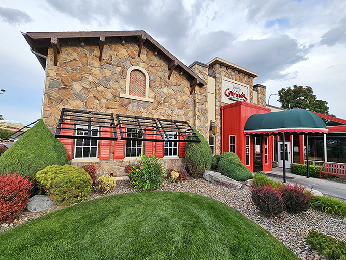 Like a Tuscan villa that took a wrong turn and landed in Idaho, Johnny Carino's distinctive stone exterior promises an Italian escape without the passport hassle.