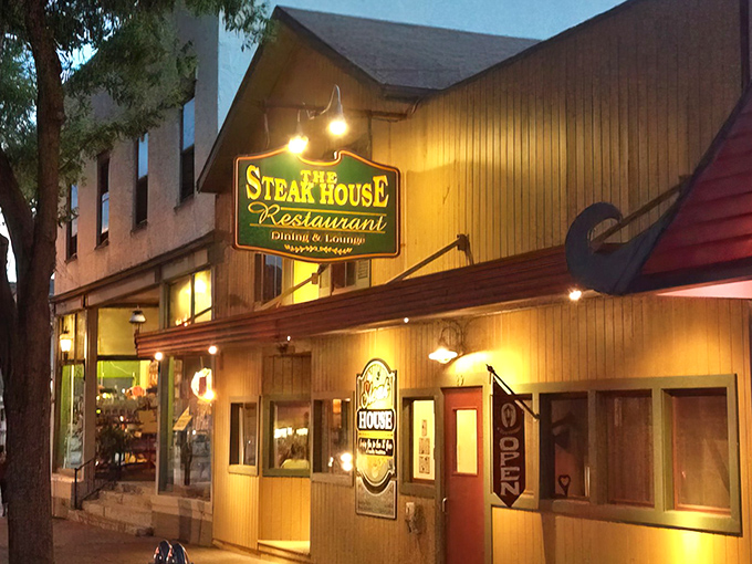 The unassuming exterior of The Steak House in Wellsboro hides culinary treasures within, like a delicious secret waiting to be discovered.