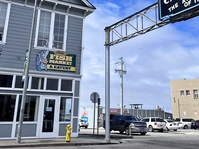 The unassuming exterior of Phil's Fish Market is like finding a treasure map in your junk drawer&mdash;unremarkable until you realize what it leads to.