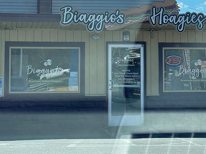 The unassuming storefront of Biaggio's might not stop traffic, but trust me&mdash;what's inside will stop you in your tracks. Hoagie heaven awaits behind those doors.