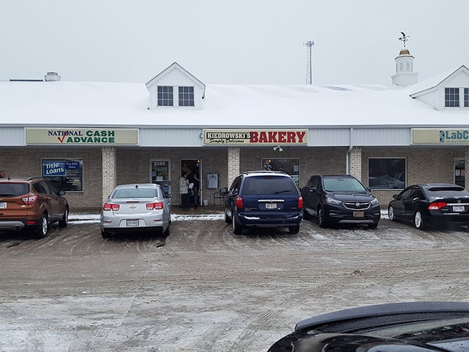 The unassuming storefront hides a wonderland of baked treasures. Like finding a secret passage to dessert nirvana, Kiedrowski's modest exterior belies the magic within.