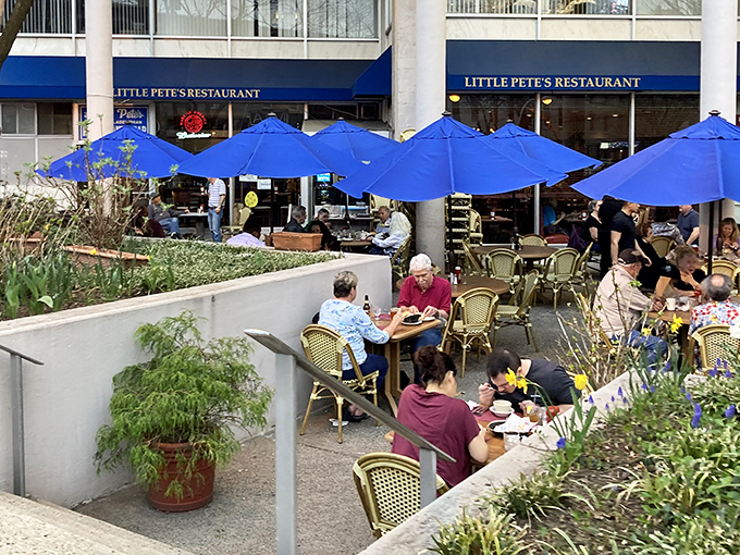 The iconic blue awning of Little Pete's beckons hungry Philadelphians like a lighthouse for the breakfast-starved. A true city institution where memories are made.