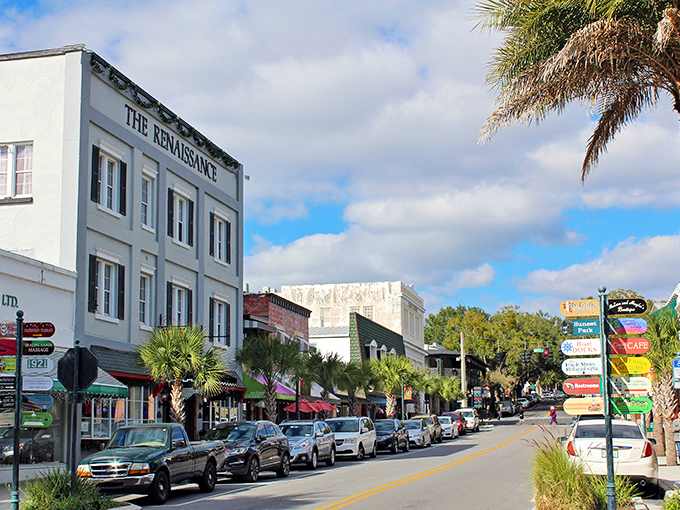 Downtown Mount Dora looks like a movie set where small-town charm collides with Florida sunshine. Those palm trees aren't just showing off&mdash;they're permanent residents. 