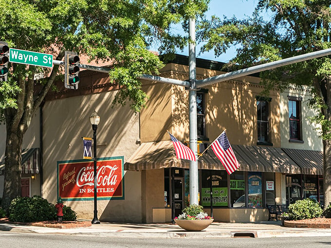 Downtown Milledgeville's vintage Coca-Cola sign isn't retro chic&mdash;it's the real deal, standing sentinel over Wayne Street like a carbonated time capsule.