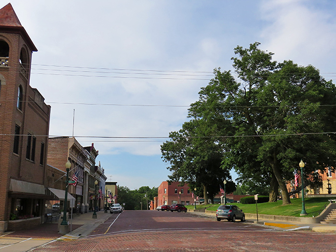 Brick streets that click beneath your tires&mdash;Mount Carroll's main thoroughfare feels like driving through a Norman Rockwell painting come to life.