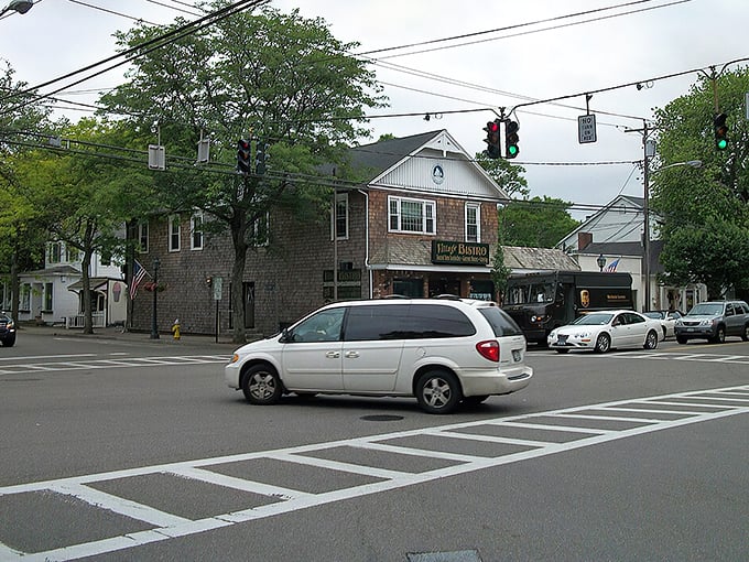 Bellport's charming main street looks like it was plucked straight from a Hallmark movie, complete with blue-trimmed storefronts that practically beg you to browse.
