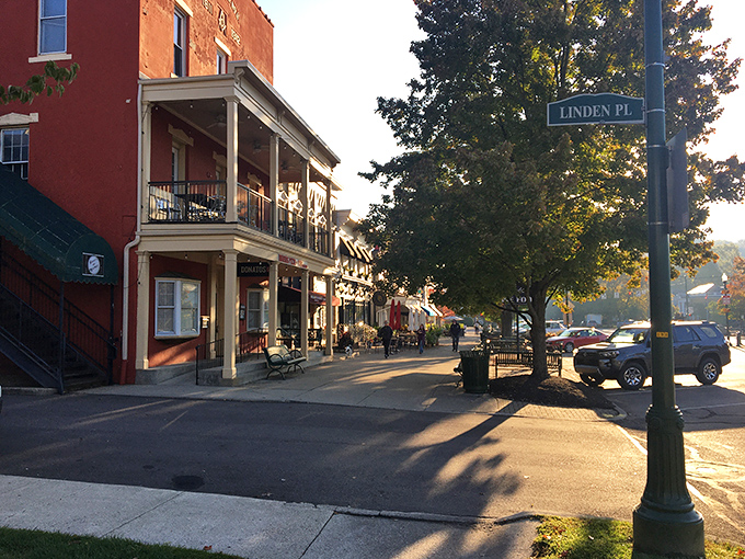 Sunlight dances across Granville's historic brick buildings, where time slows down and conversations linger longer than your morning coffee.