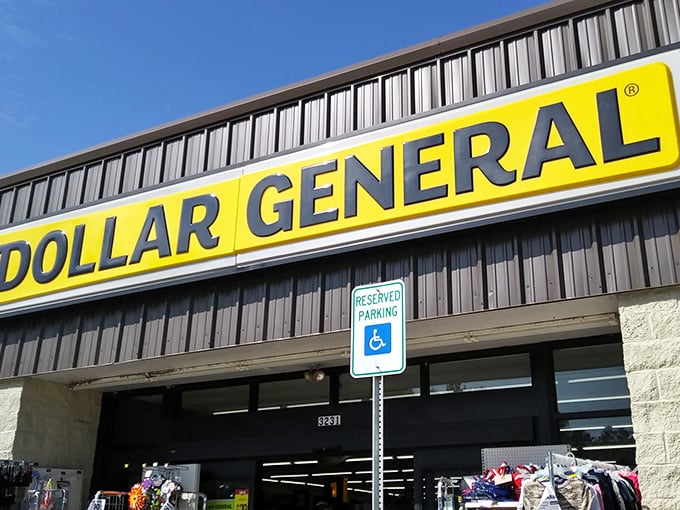 That iconic yellow sign against the Alabama sky isn't just a logo&mdash;it's a beacon of budget-friendly possibility in Coden's retail landscape.