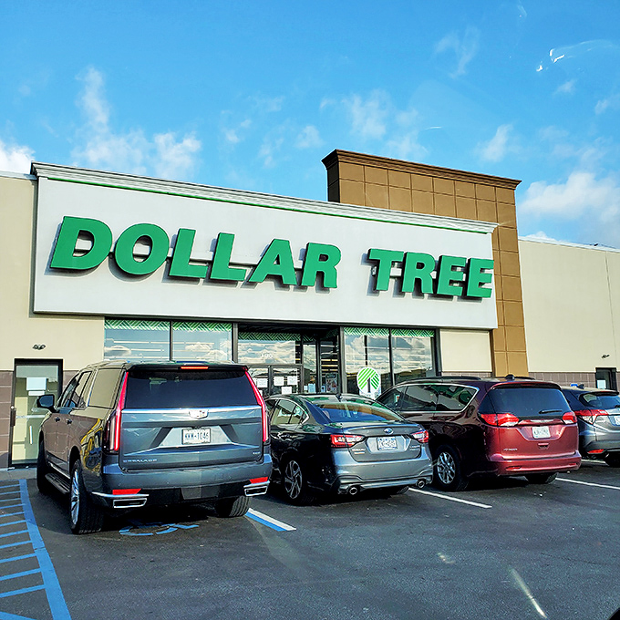 The emerald beacon of budget salvation stands proud against the blue New York sky, promising financial relief in a land of $7 coffees.