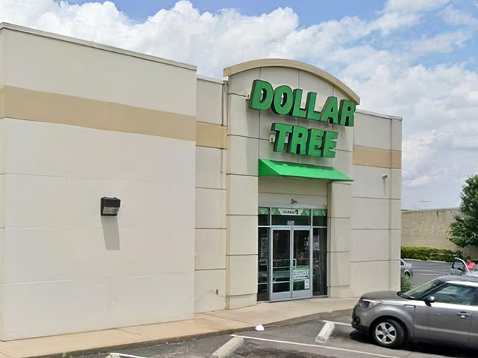 The iconic green and white signage beckons bargain hunters like a retail lighthouse on Charlotte Pike. No fancy frills, just pure shopping potential waiting inside.