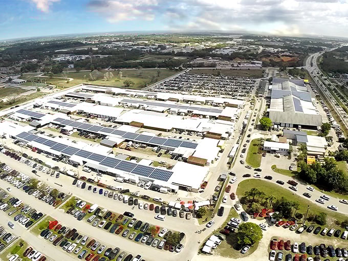 From above, Fleamasters resembles a small city with its own street grid&mdash;a treasure hunter's paradise where parking lots fill early with eager explorers.