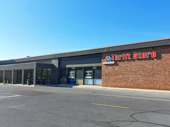 The unassuming brick exterior of CommunityAid in Lancaster hides a treasure trove of bargains waiting to be discovered inside.