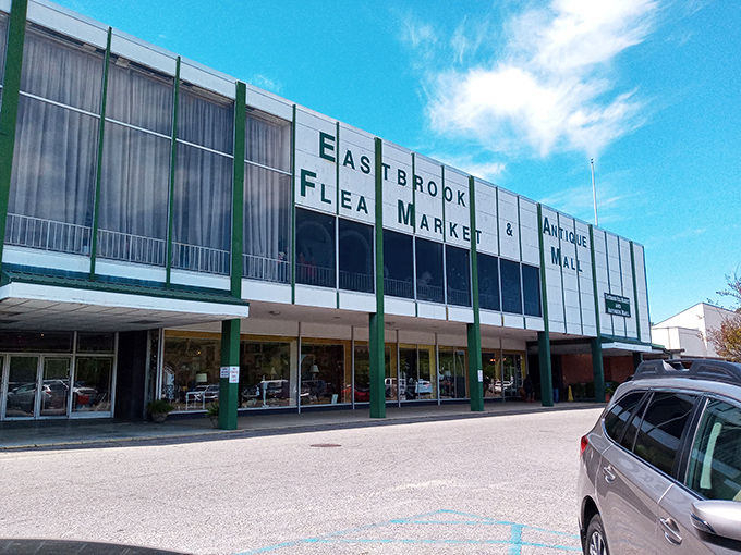 The retro facade of Eastbrook beckons like a siren song to bargain hunters. Behind those walls lies a treasure trove waiting to be discovered.