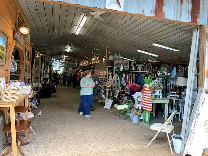 Welcome to treasure hunter paradise! Rows of canopies stretch across Big Creek Trade Days where one person's castoffs become another's prized discoveries.