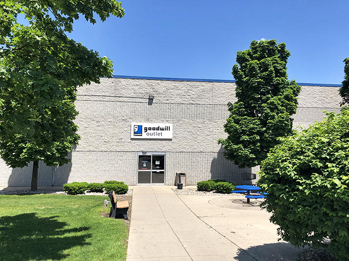 The blue-fronted fortress of frugality beckons bargain hunters to Grandville's treasure trove, where Michigan's most determined thrifters converge for legendary deals.