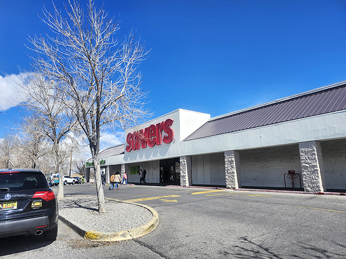 The beacon of bargain hunting on Carlisle Boulevard, where treasure seekers come to fill their carts without emptying their wallets.