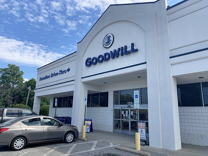 The gleaming white fa&ccedil;ade of Archdale's Goodwill beckons like a bargain-hunter's North Star, promising treasures within that won't break the bank.