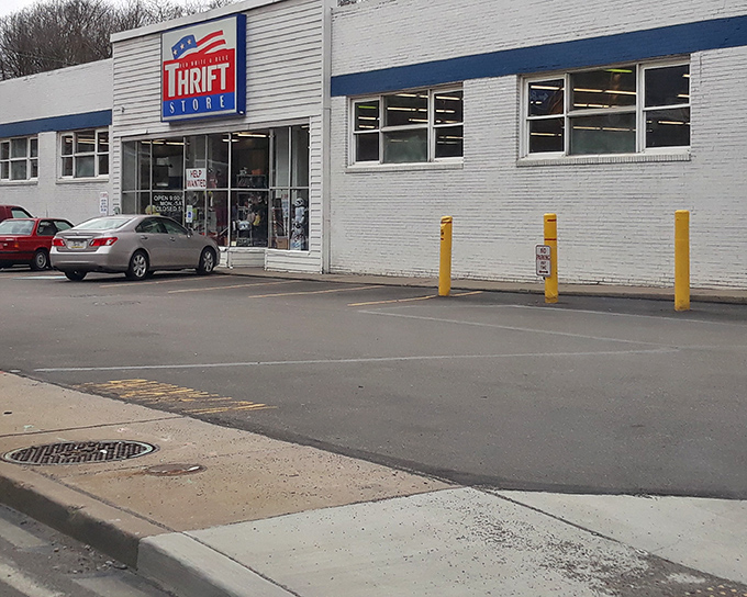 The unassuming white brick exterior hides a treasure trove within&mdash;like finding a speakeasy, but for vintage bargains instead of cocktails.