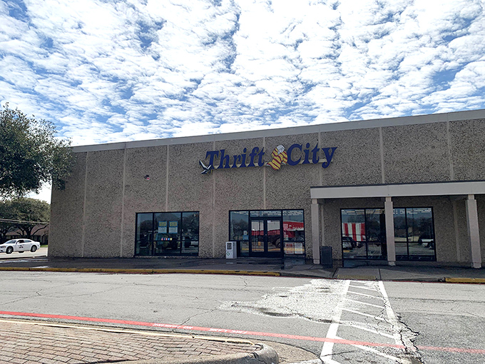 The unassuming exterior of Thrift City belies the treasure trove within&mdash;like finding a gourmet meal at what looks like a fast-food joint from the outside.