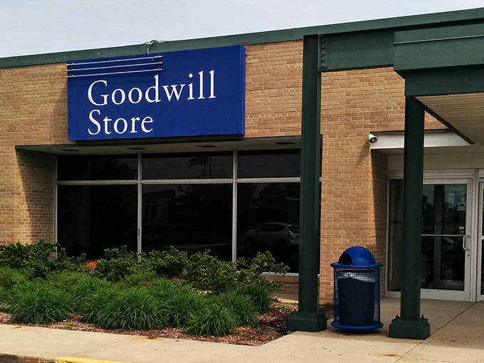The unassuming exterior of Milwaukee's Goodwill Outlet belies the treasure-hunting paradise within. Like a Vegas casino, what happens inside defies all expectations.