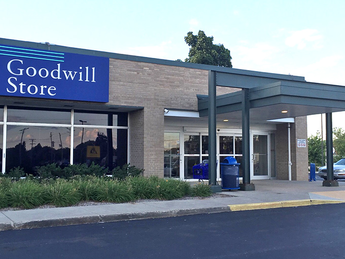 The unassuming exterior of Milwaukee's Goodwill Outlet belies the treasure-hunting paradise within. Like a Vegas casino, what happens inside defies all expectations.