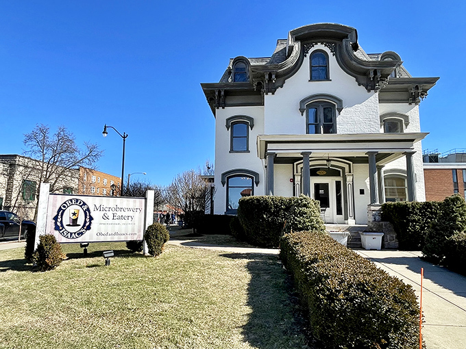 Victorian elegance meets craft beer culture at Obed & Isaac's, where this stunning mansion has found its second calling as Springfield's beloved microbrewery.