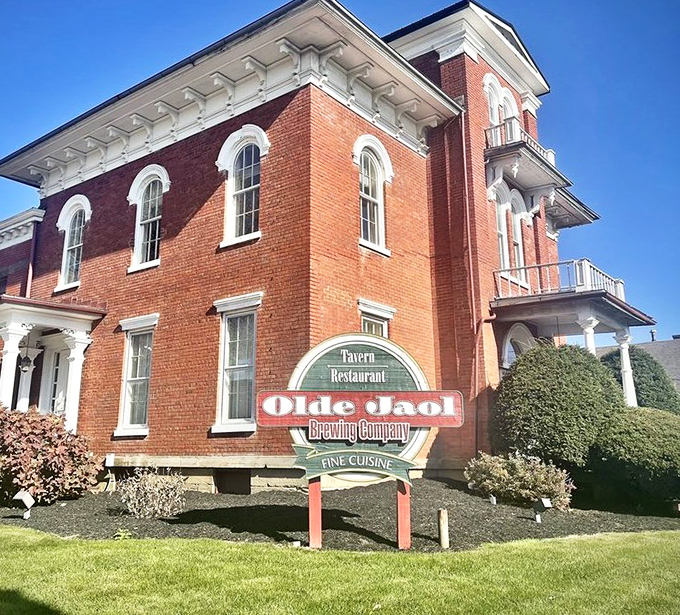 The stately red brick exterior of Olde Jaol isn't just architectural eye candy&mdash;it's a genuine piece of Wayne County history reborn as a culinary hotspot.