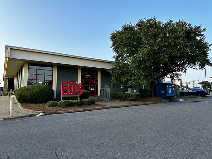 Ed's Burger Joint stands like a humble temple of comfort food, promising delicious salvation under Mississippi skies.