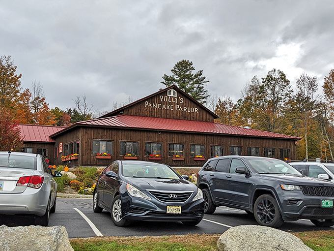 The quintessential New England breakfast experience housed in rustic wooden charm. Polly's sits like a maple-scented beacon on the hillside, welcoming hungry pilgrims.