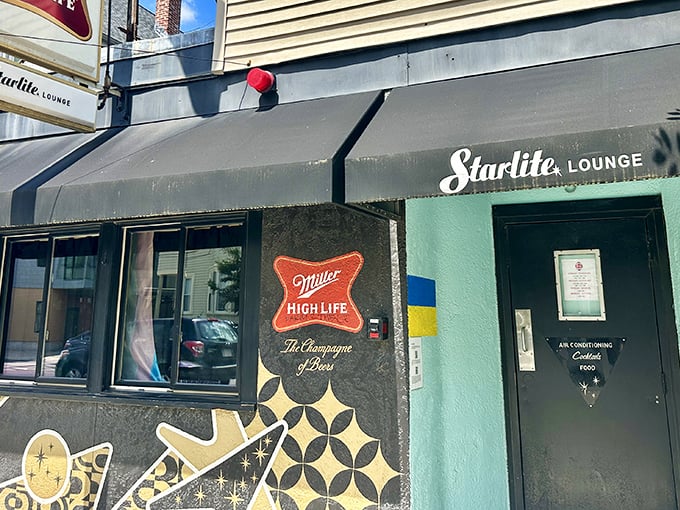 The unassuming exterior of Trina's Starlite Lounge hides culinary treasures within. Like finding a vintage Cadillac parked in your neighbor's ordinary garage.