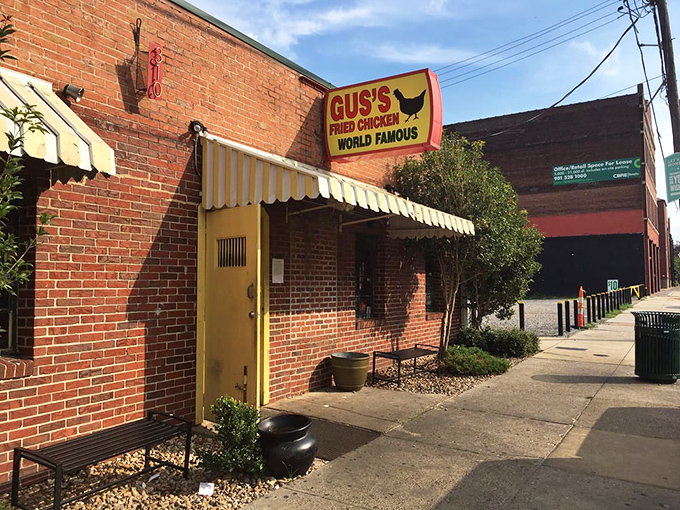 The unassuming brick exterior with its cheerful yellow door and striped awnings is like a superhero's secret identity&mdash;hiding extraordinary powers behind an ordinary facade.