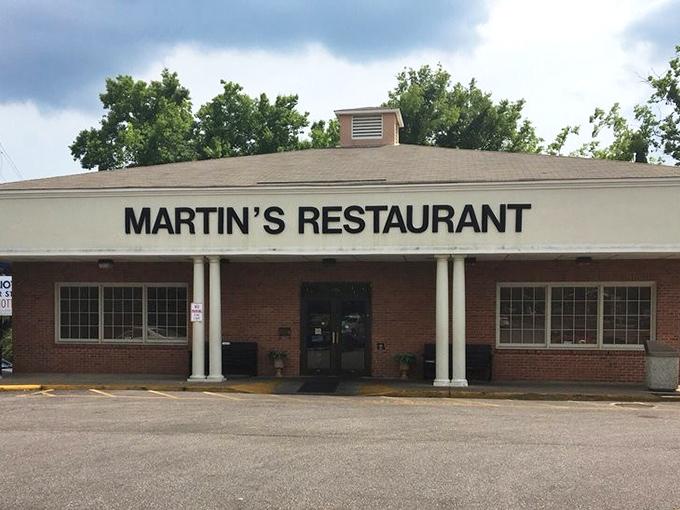 Martin's Restaurant stands proudly on Carter Hill Road, its unassuming brick exterior hiding culinary treasures that have drawn devoted fans for decades.