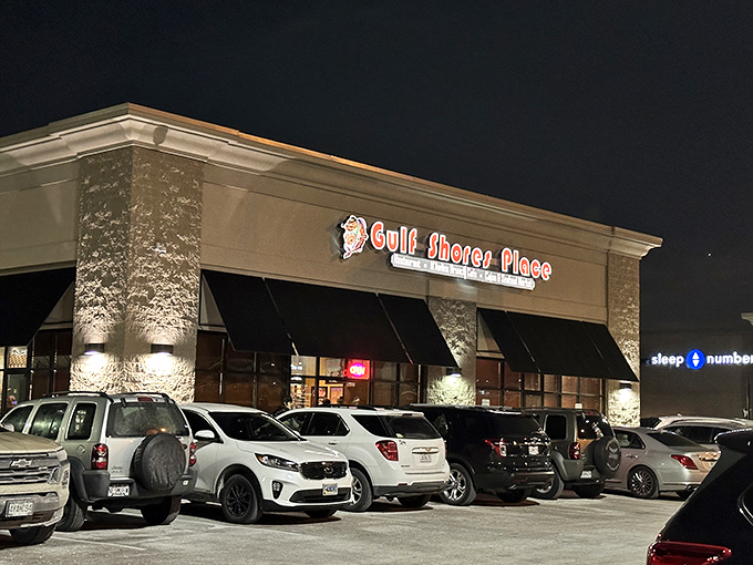 Gulf Shores' exterior might be strip-mall modest, but inside awaits a coastal paradise that'll make you forget you're in landlocked Missouri.