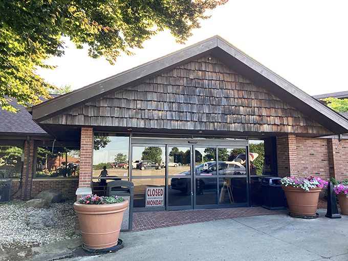 The unassuming exterior of The Beef House belies the culinary treasures within. Like finding a diamond in Indiana's agricultural crown.