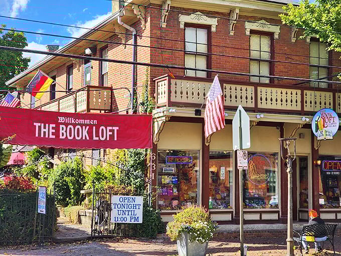 Those iconic red awnings aren't just for show—they're literary bat signals calling bibliophiles to their happy place in German Village.