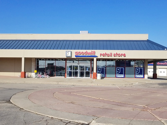 The blue-roofed retail wonderland where one person's castoffs become another's treasures. Madison's thrift mecca stands ready for bargain hunters.