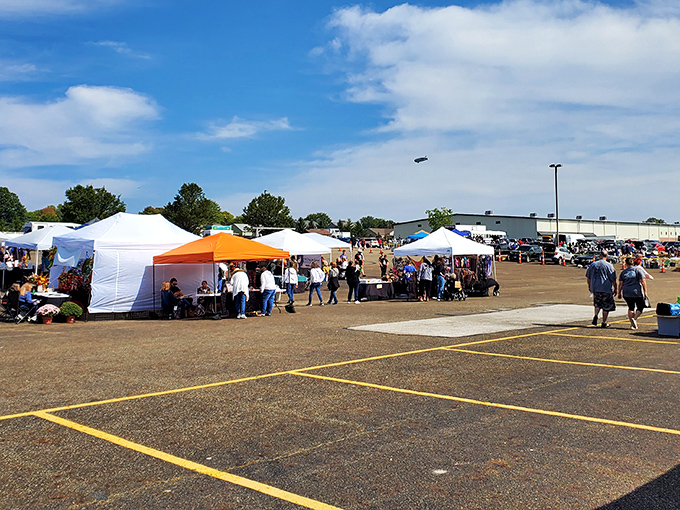The aerial view doesn't lie—Hartville MarketPlace is the Disneyland of deal-hunting, minus the $200 ticket price and costumed characters asking for hugs.